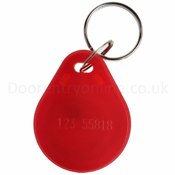 Proximity Key Fob | Red/white RFID Key Fob | Wiegand 125khz 26 bit ...